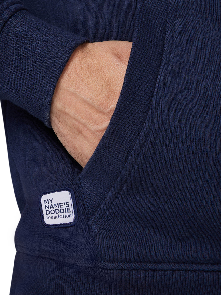 MNDF Classic Zip Through Hoodie - Navy – Raging Bull Clothing