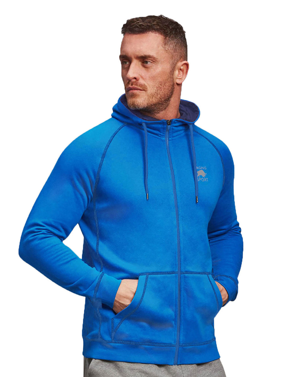 Zip Hoody - Cobalt Blue – Raging Bull Clothing