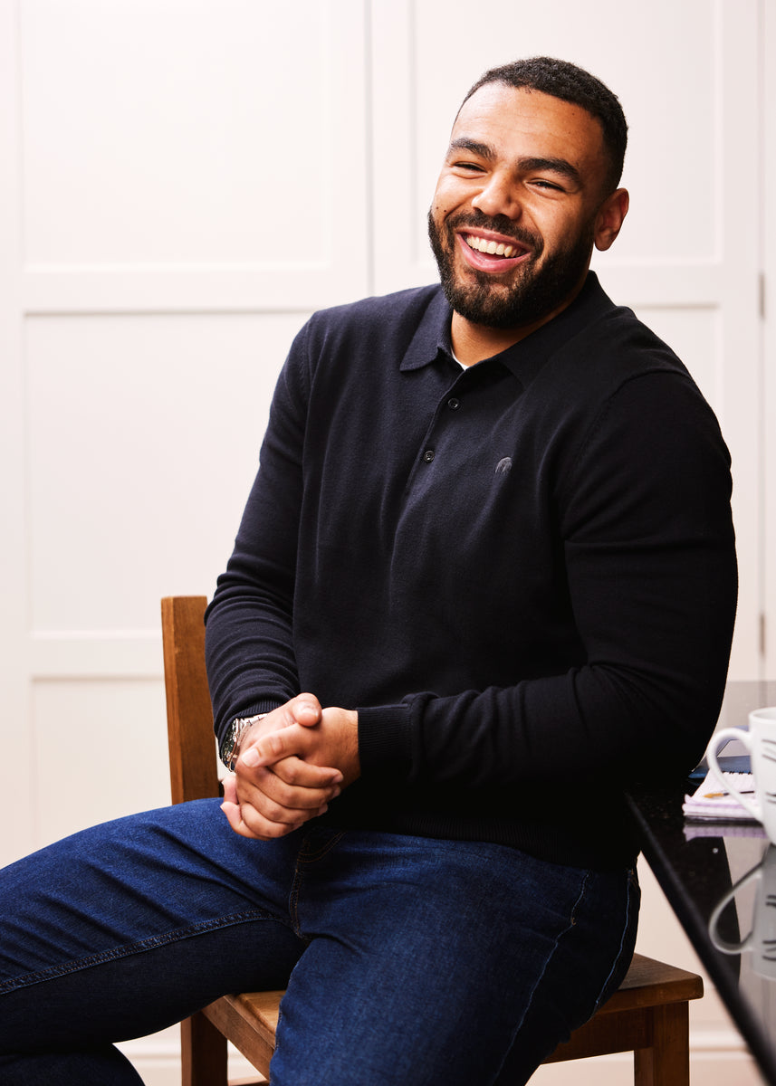 Classic Knitted Polo - Black – Raging Bull Clothing