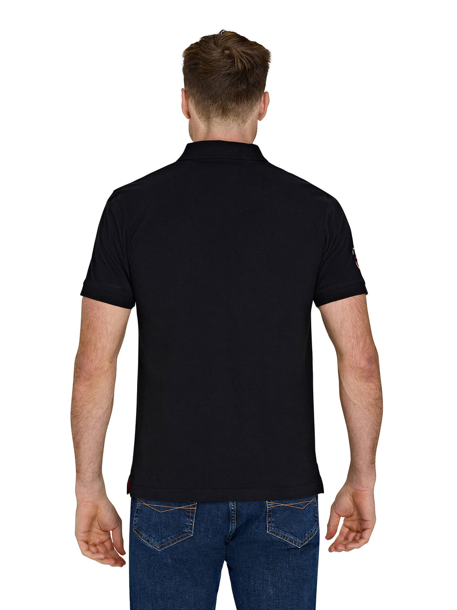 Classic Crest Polo - Black – Raging Bull Clothing