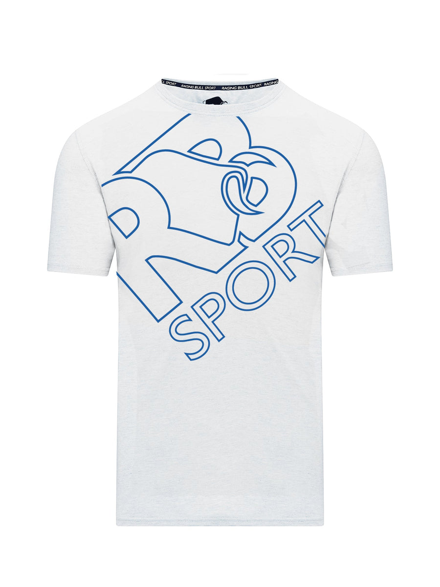 RB Sport Graphic T-Shirt - White – Raging Bull Clothing