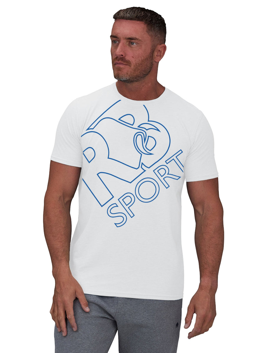 RB Sport Graphic T-Shirt - White – Raging Bull Clothing