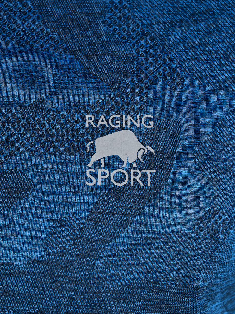 RB Sport Performance Jaquard Knit T-Shirt - Cobalt – Raging Bull Clothing