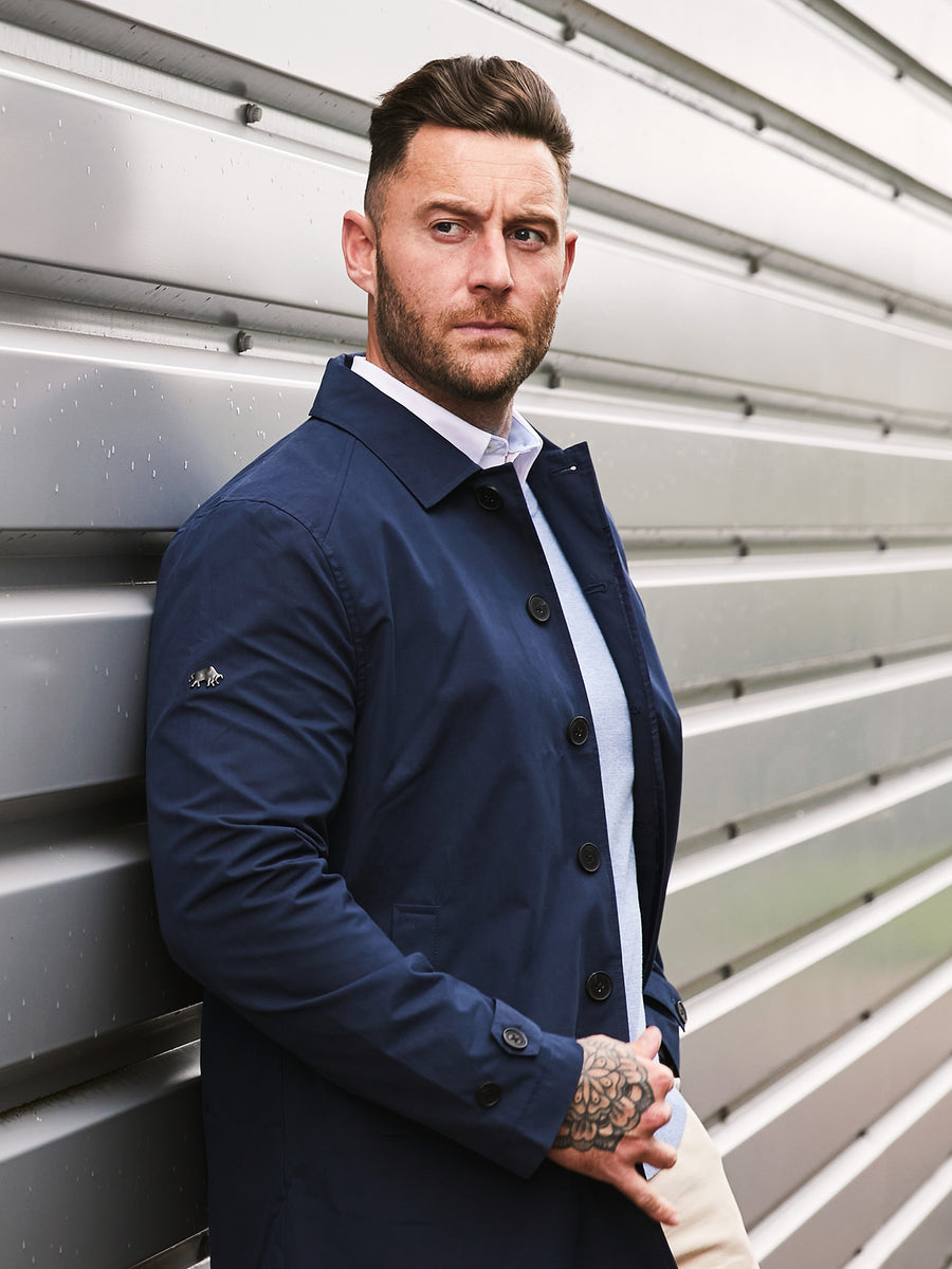 Car Coat - Navy – Raging Bull Clothing