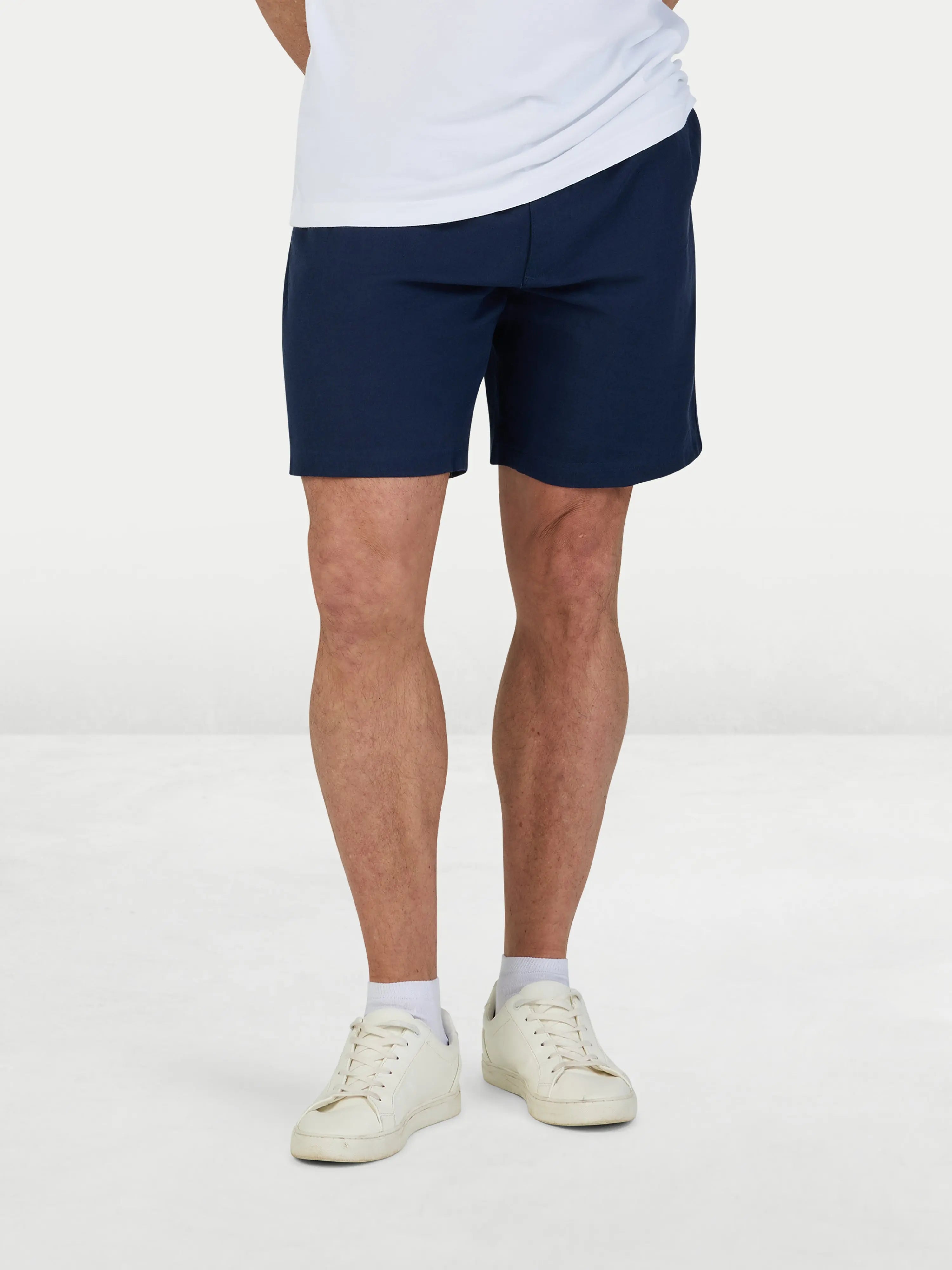 Men’s Linen Shorts Navy | Raging Bull – Raging Bull Clothing